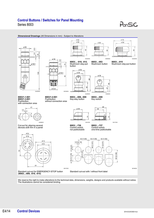 Stahl 8003 Control Buttons – ATEX Zone 1 Zone 2 Hazardous Area Control ...