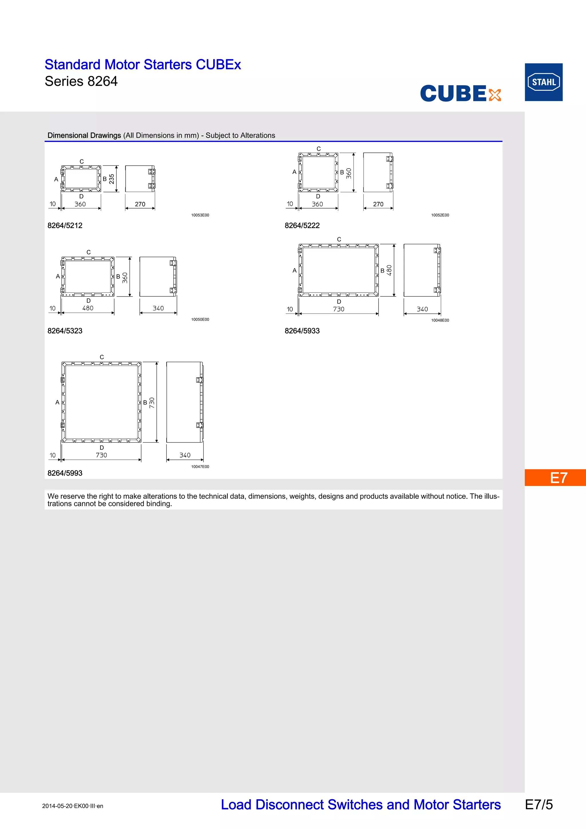 Stahl 8264 CUBEx Star Delta Motor Starter – ATEX Zone 1 Zone 2 ...