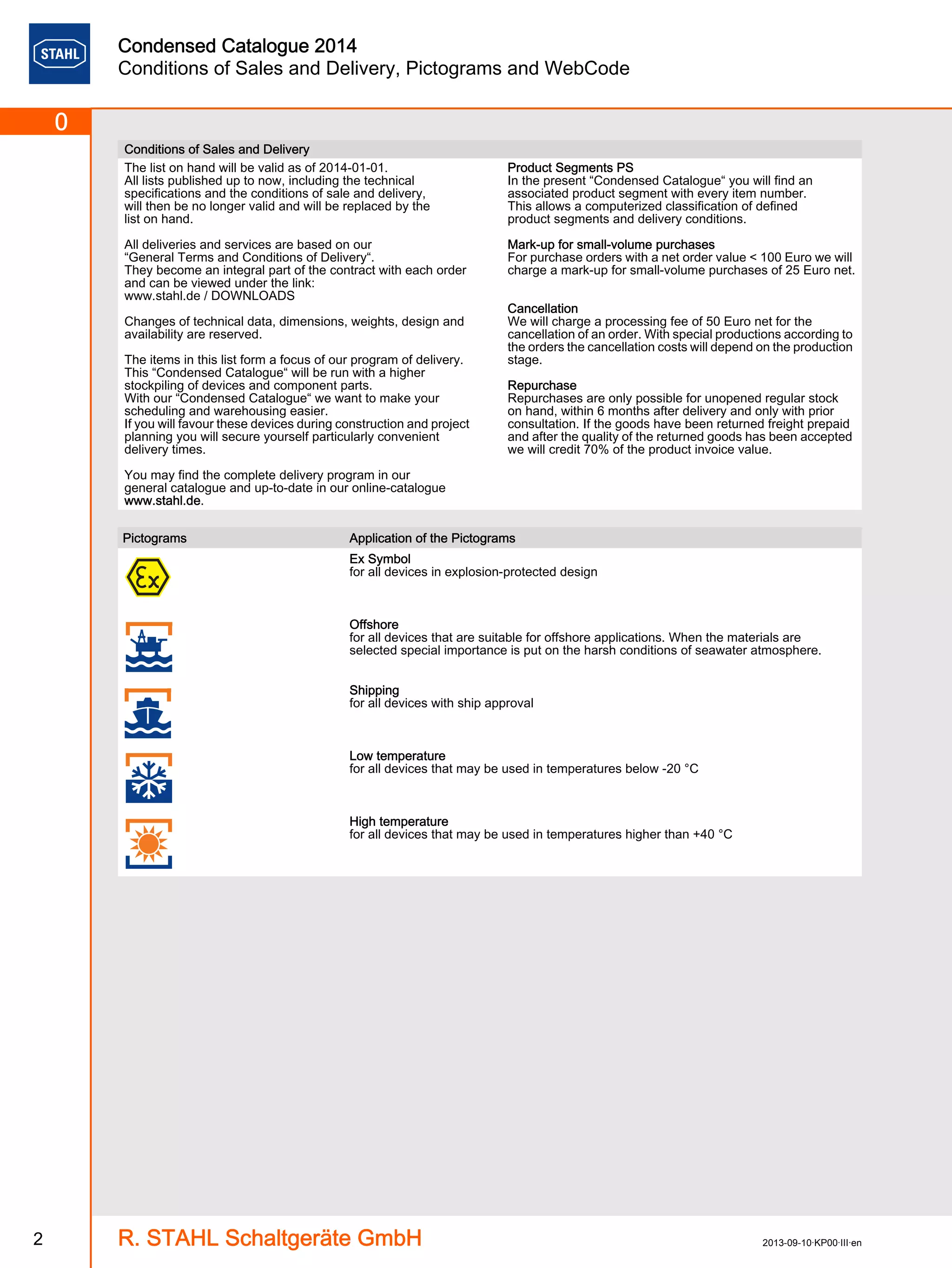 Stahl Hazardous Area Product Catalogue | PDF