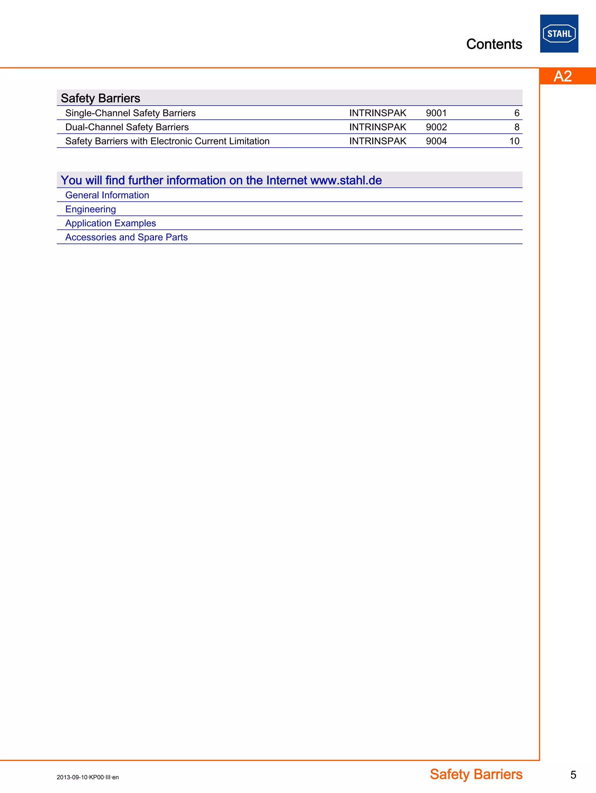 Stahl Hazardous Area Product Catalogue | PDF