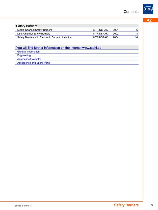 Stahl Hazardous Area Product Catalogue | PDF