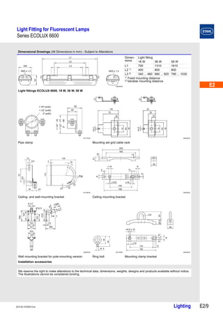 Stahl Lighting ECOLUX 6600 Light Fitting For Fluorescent Lamps – ATEX ...