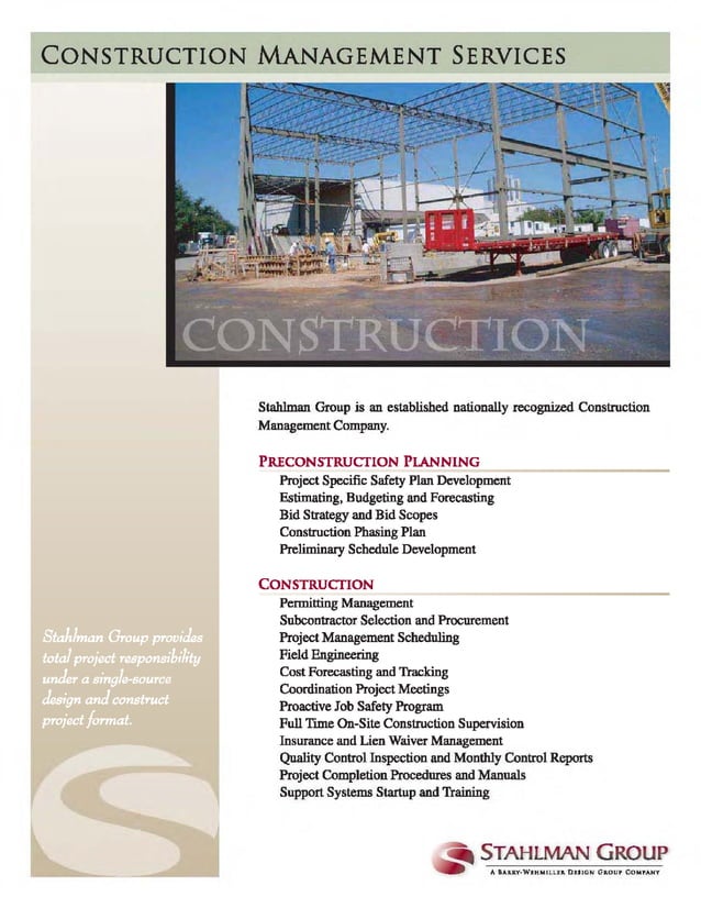 Stahlman Group Profile | PDF
