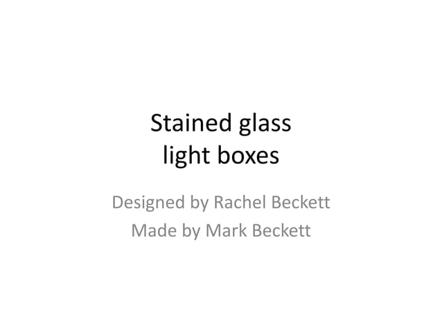 Stained glass | PPTX