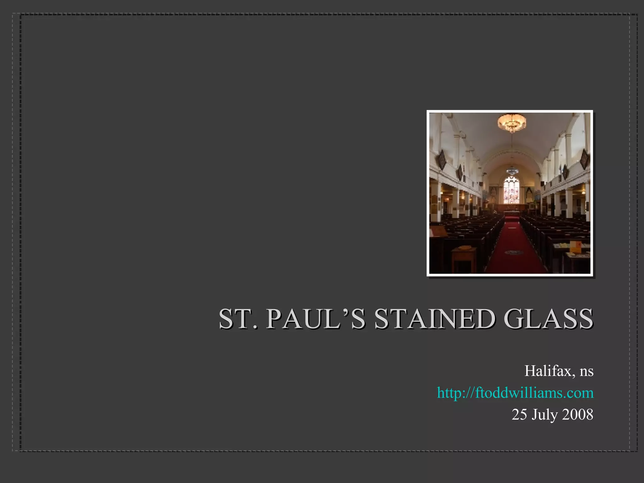 Stained Glass Windows | PPT