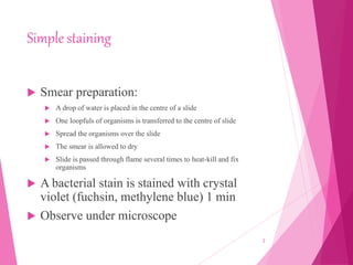 Staining- Pharmaceutical MIcrobiology | PPTX