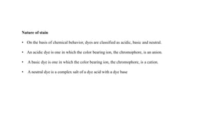 Staining.PPTX what is stain,principles of staining,methods of staining ...