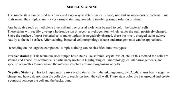 Staining.PPTX what is stain,principles of staining,methods of staining ...