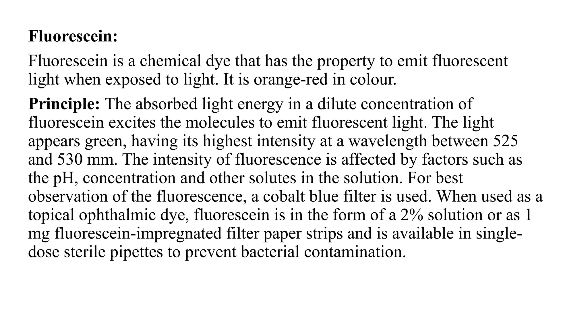 Dyes/Staining Agents used in Ophthalmology | PPTX