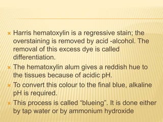 Staining by hematoxylin and eosin | PPTX