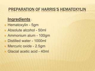 Staining by hematoxylin and eosin | PPTX