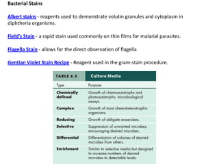 Staining & culture medias | PPTX