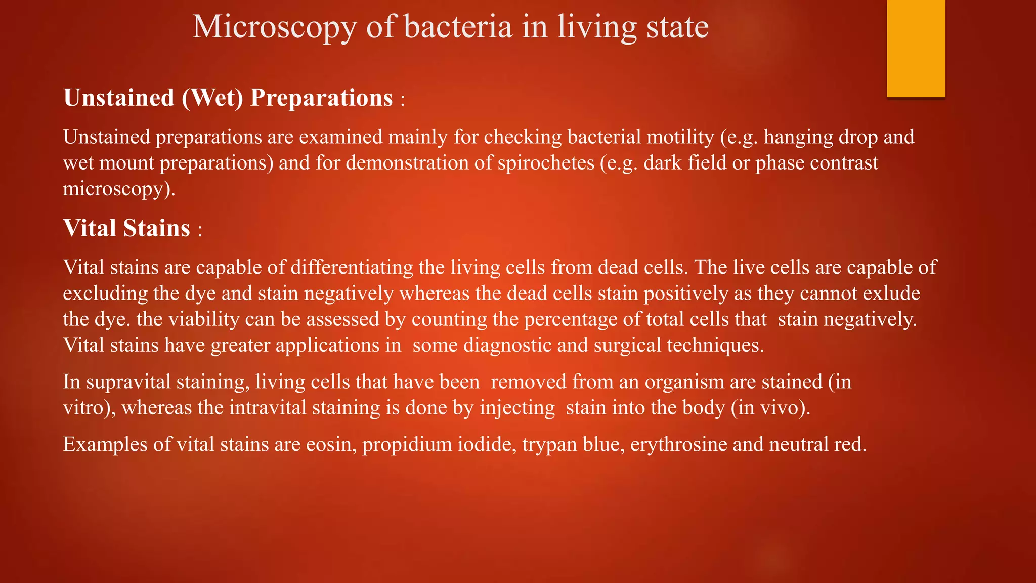 Staining in Microbiology | PPTX