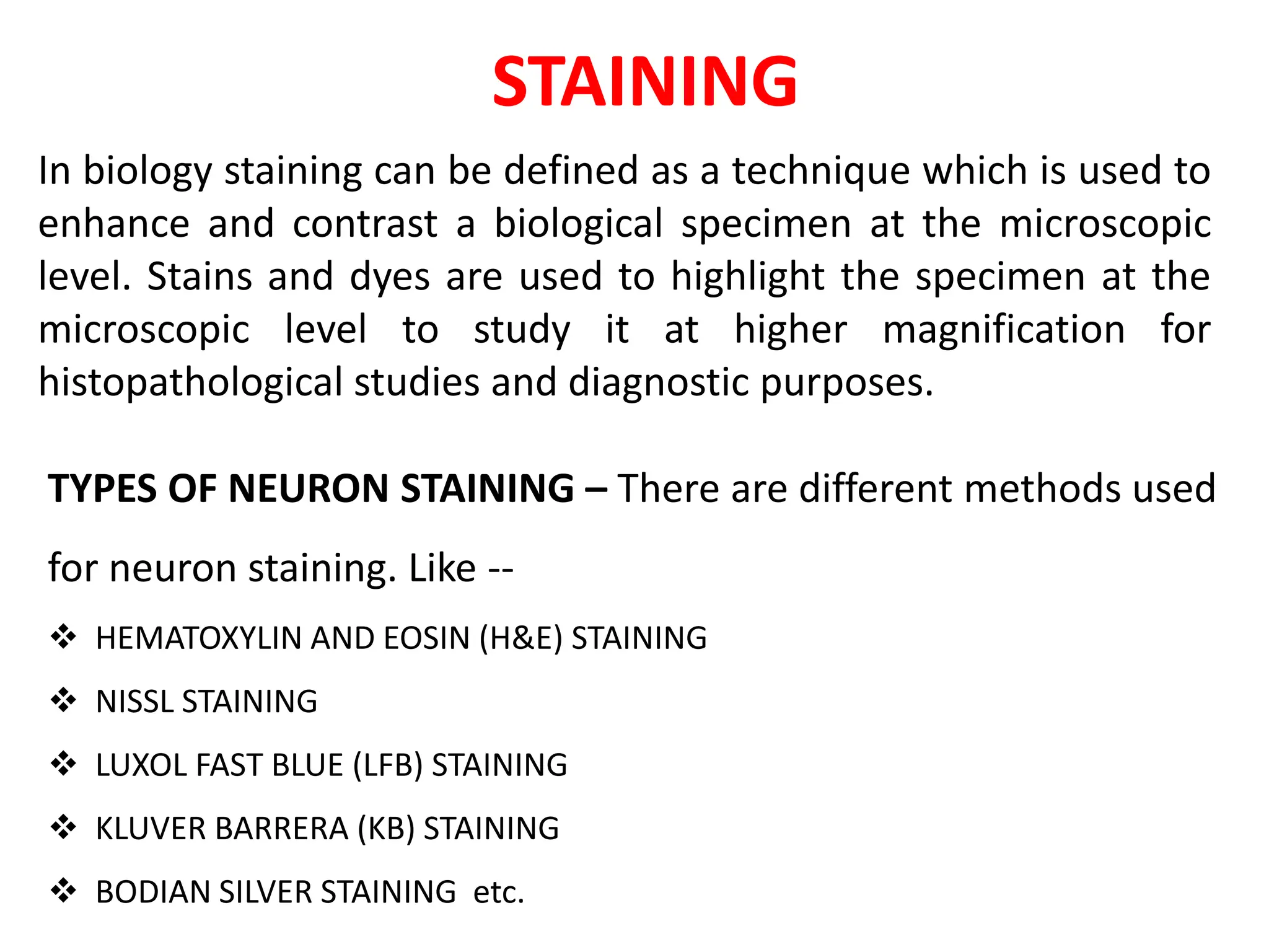 STAINING OF NEURONS [HEMATOXYLIN AND EOSIN (H&E) STAIN].pptx | Free ...