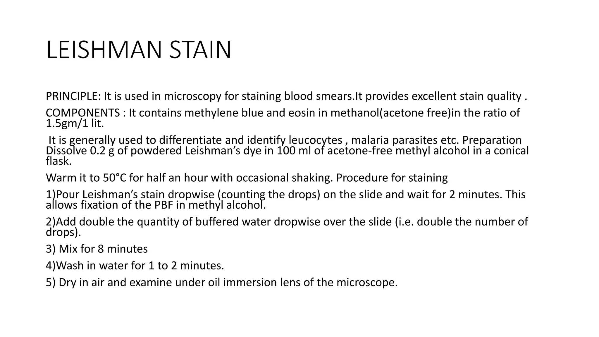 STAINING | PPTX | Blood Disorders | Diseases and Conditions