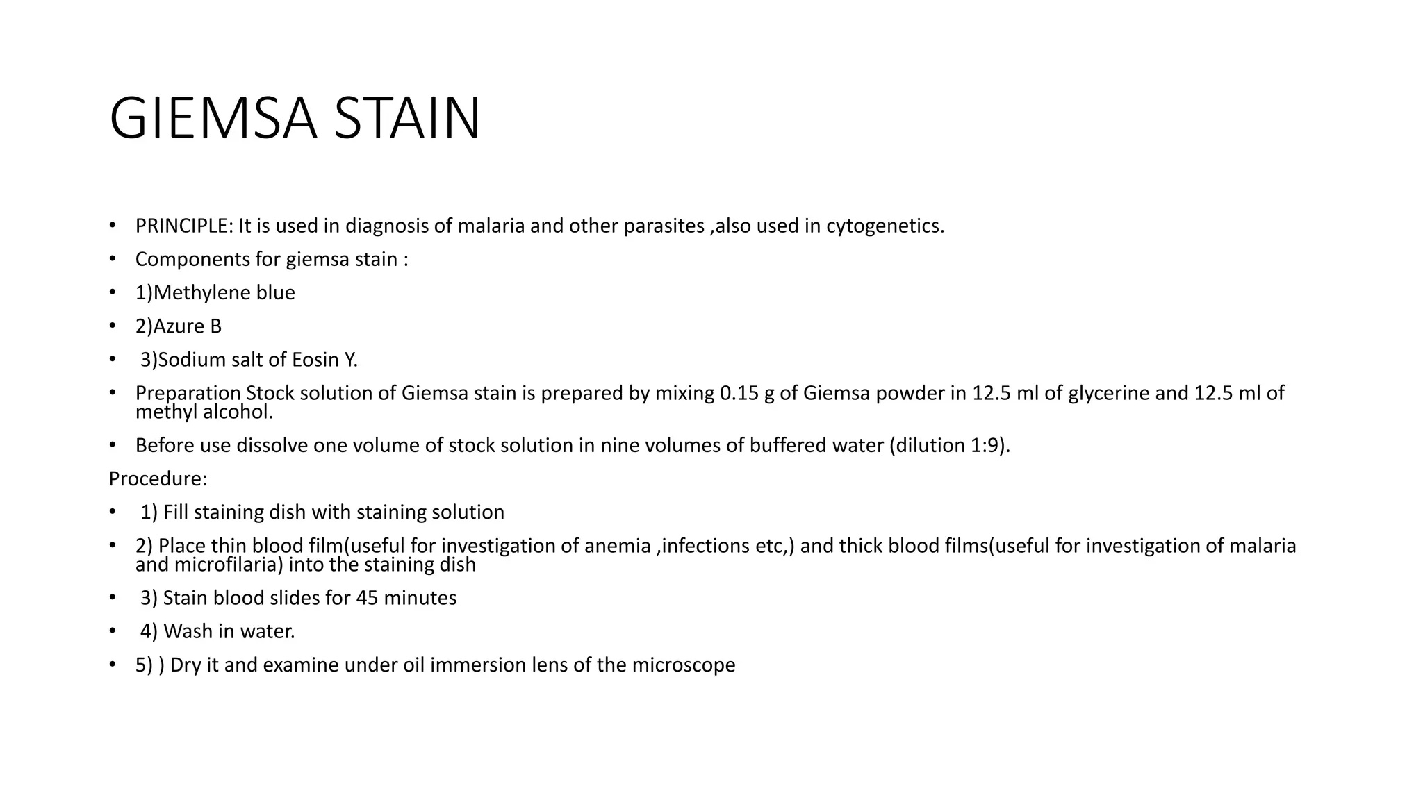 STAINING | PPTX | Blood Disorders | Diseases and Conditions