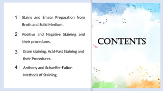 Staining reactions.pptx specific chemical or physical process | PPTX