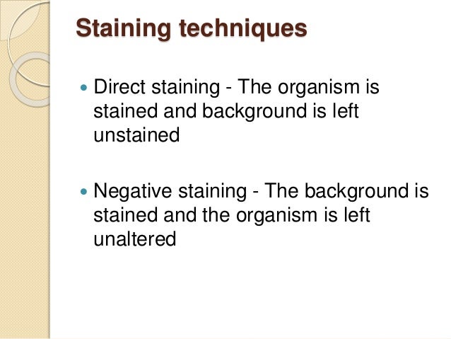 Stainings