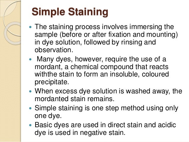 Stainings