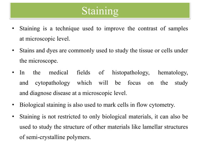 Staining techniques | PPT