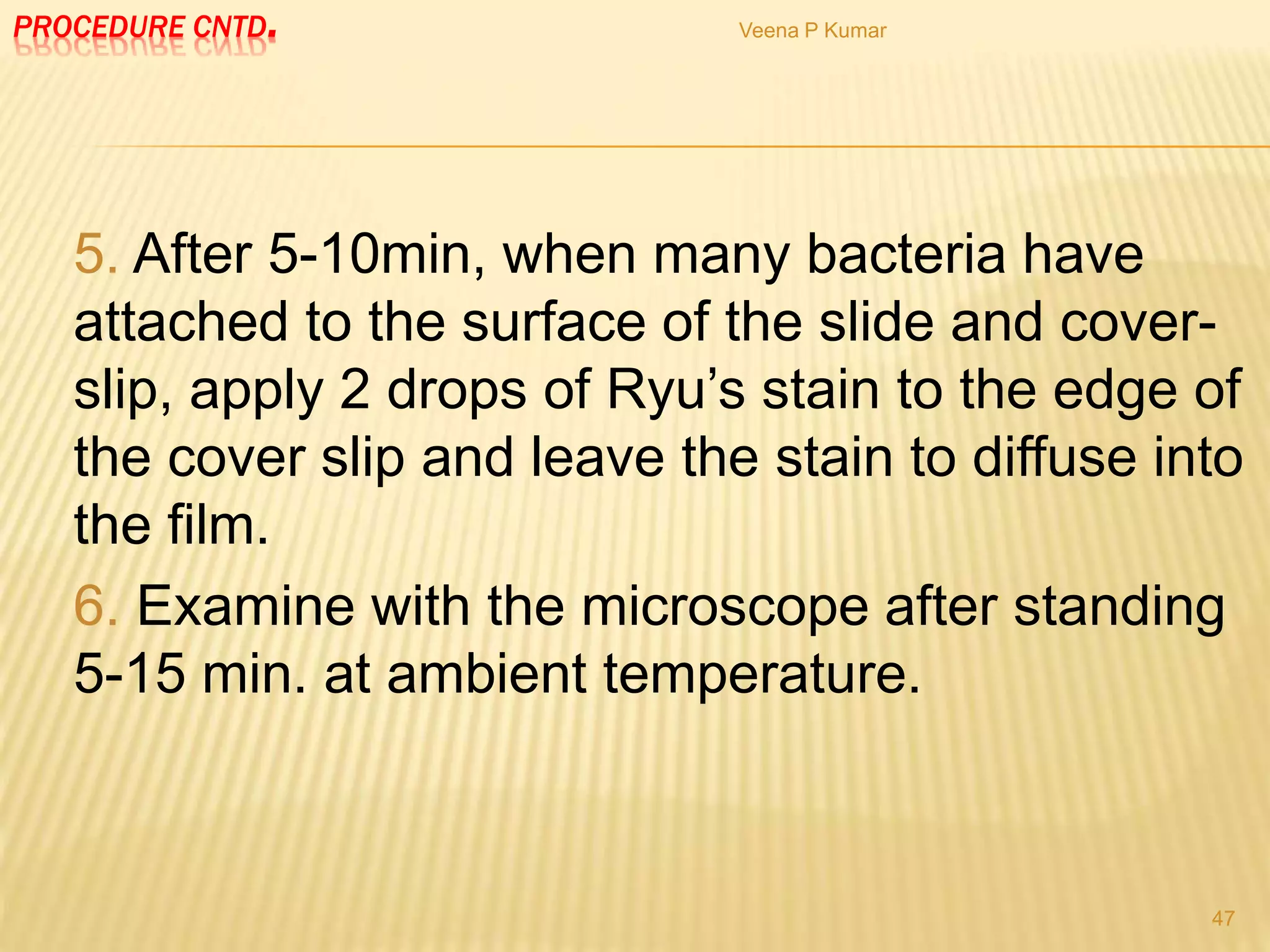 Staining techniques bacteria... | PPTX
