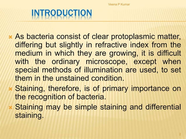 Staining techniques bacteria... | PPTX
