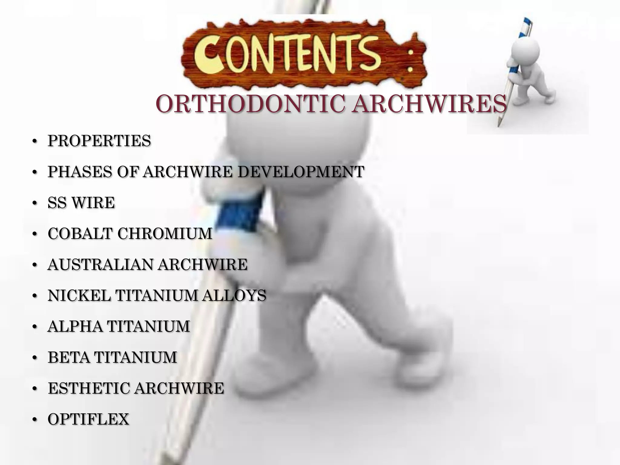 Stainless steel and ortho archwires sunanda | PPTX