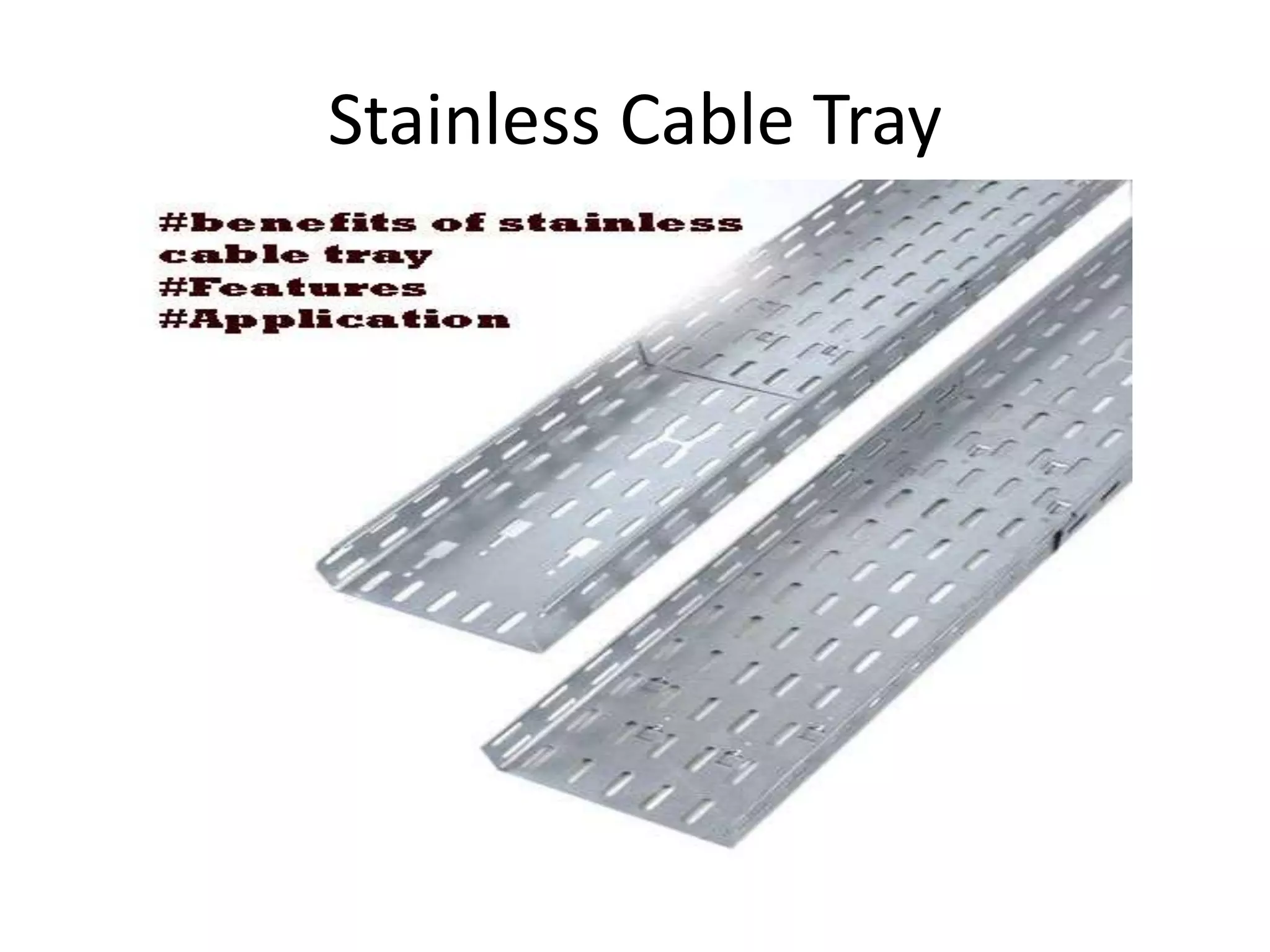 Stainless cable tray installation | PDF