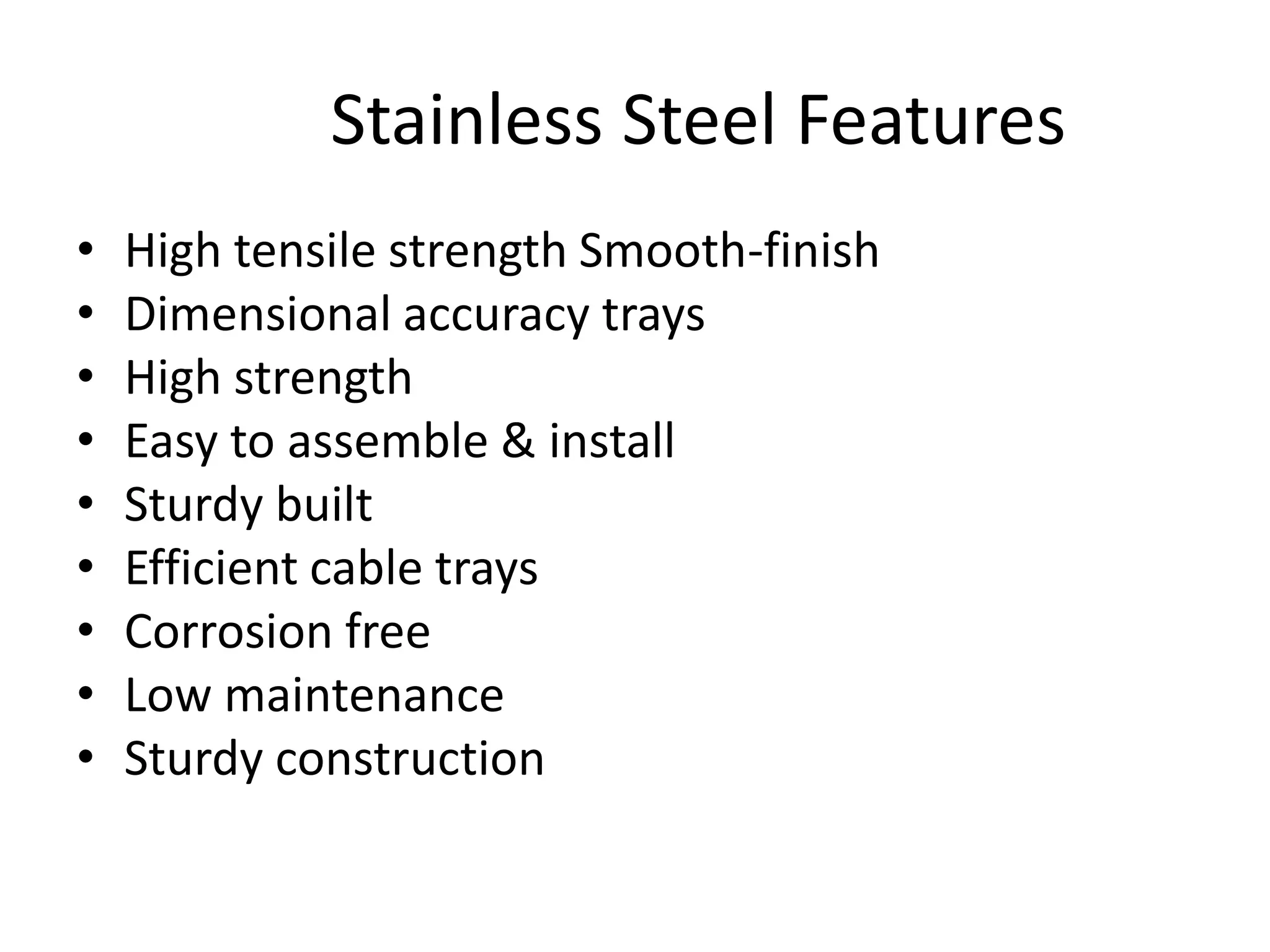 Stainless cable tray installation | PDF