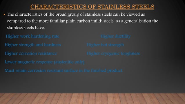 Stainless steel | PPTX | Chemistry | Science
