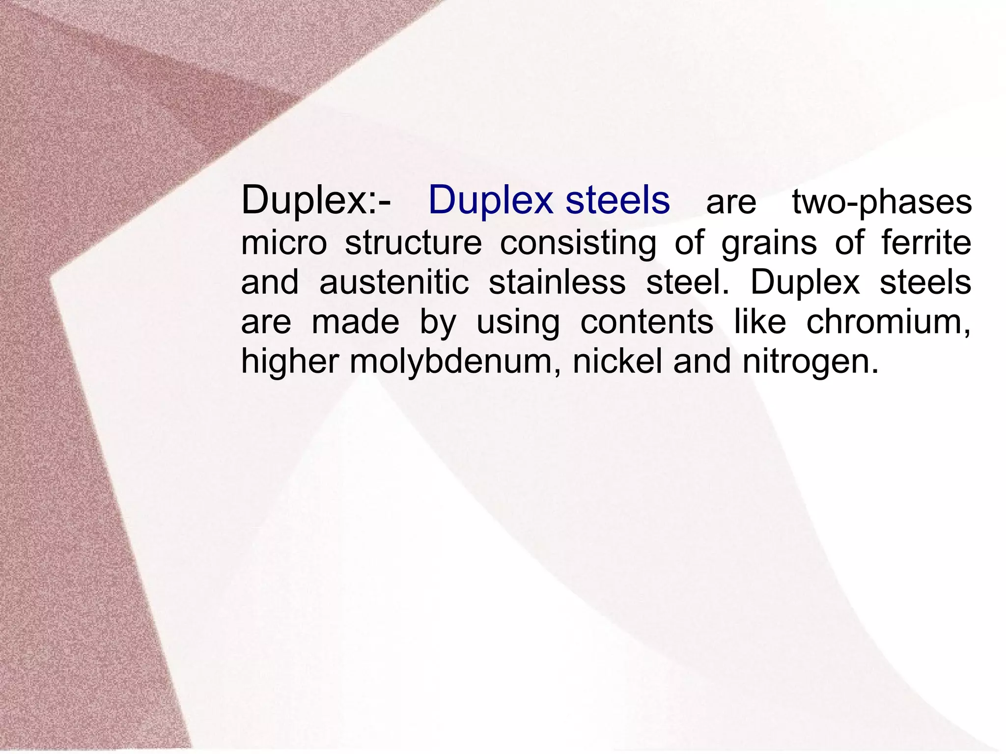 Stainless Steel & Duplex Steel | ODP