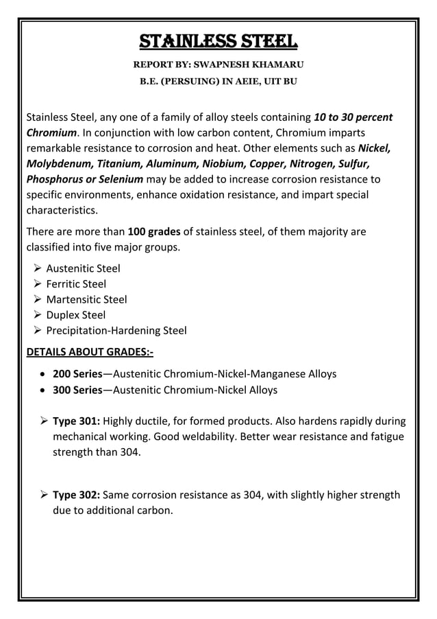 Stainless steel | PDF