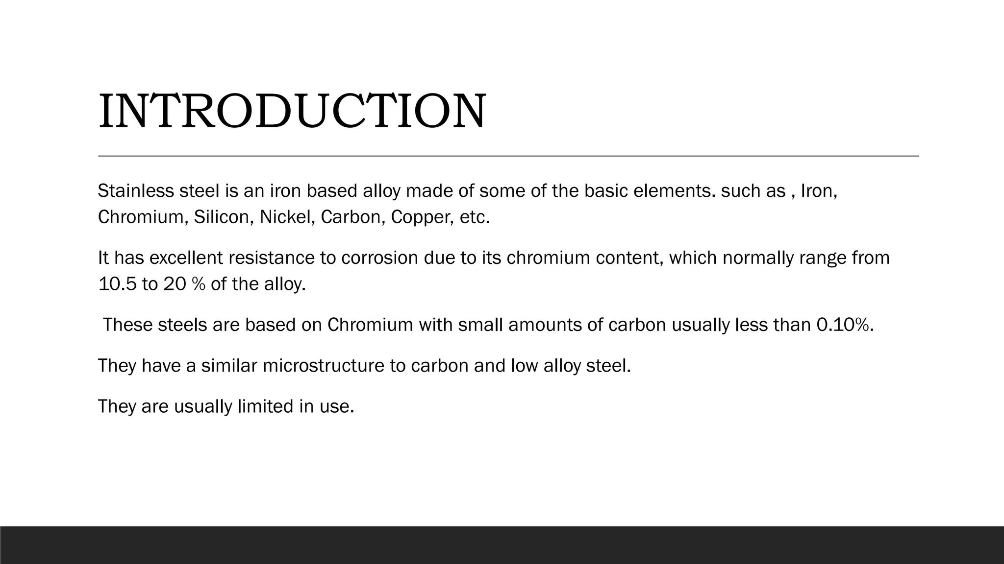 STAINLESS STEEL types and usage | PDF