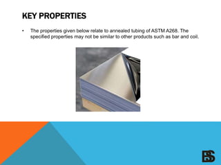 Stainless steel grade 409 (uns s40900 | PPTX