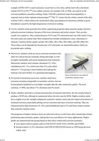 Stainless steel wikipedia, the free encyclopedia | PDF