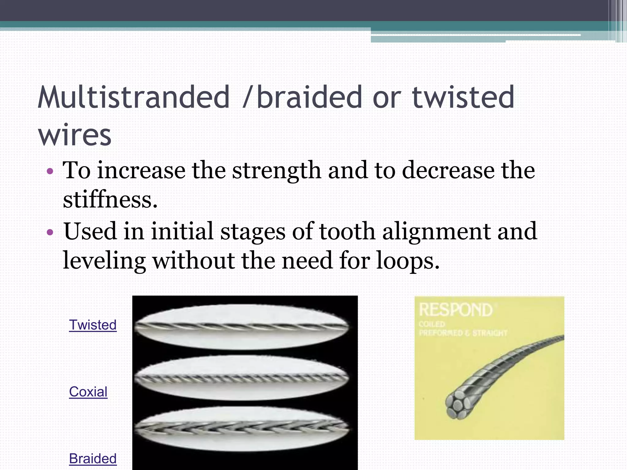 Stainless steel arch wire in orthodontics | PPTX