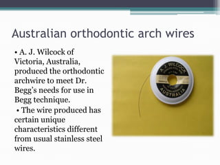 Stainless steel arch wire in orthodontics | PPTX