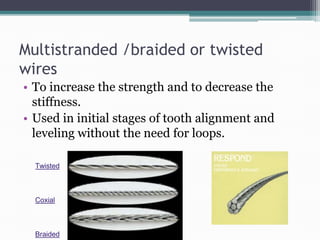 Stainless steel arch wire in orthodontics | PPTX