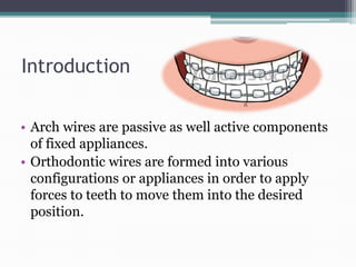 Stainless steel arch wire in orthodontics | PPTX