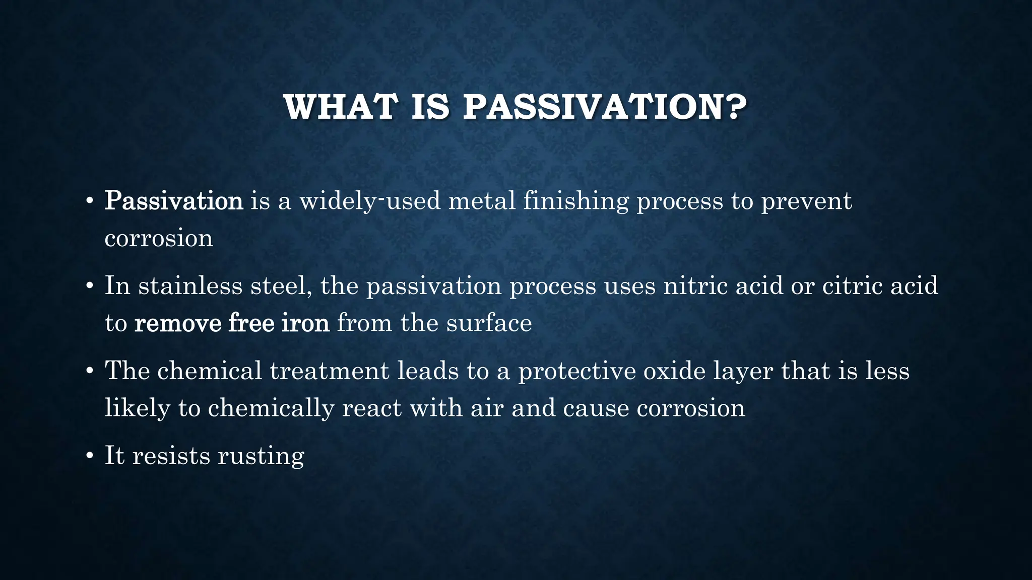 Stainless Steel & Brass Passivation.pptx