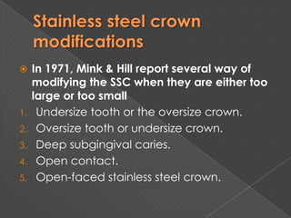 Stainless steel crown | PPTX