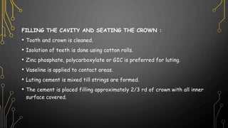 Stainless steel crown | PPTX