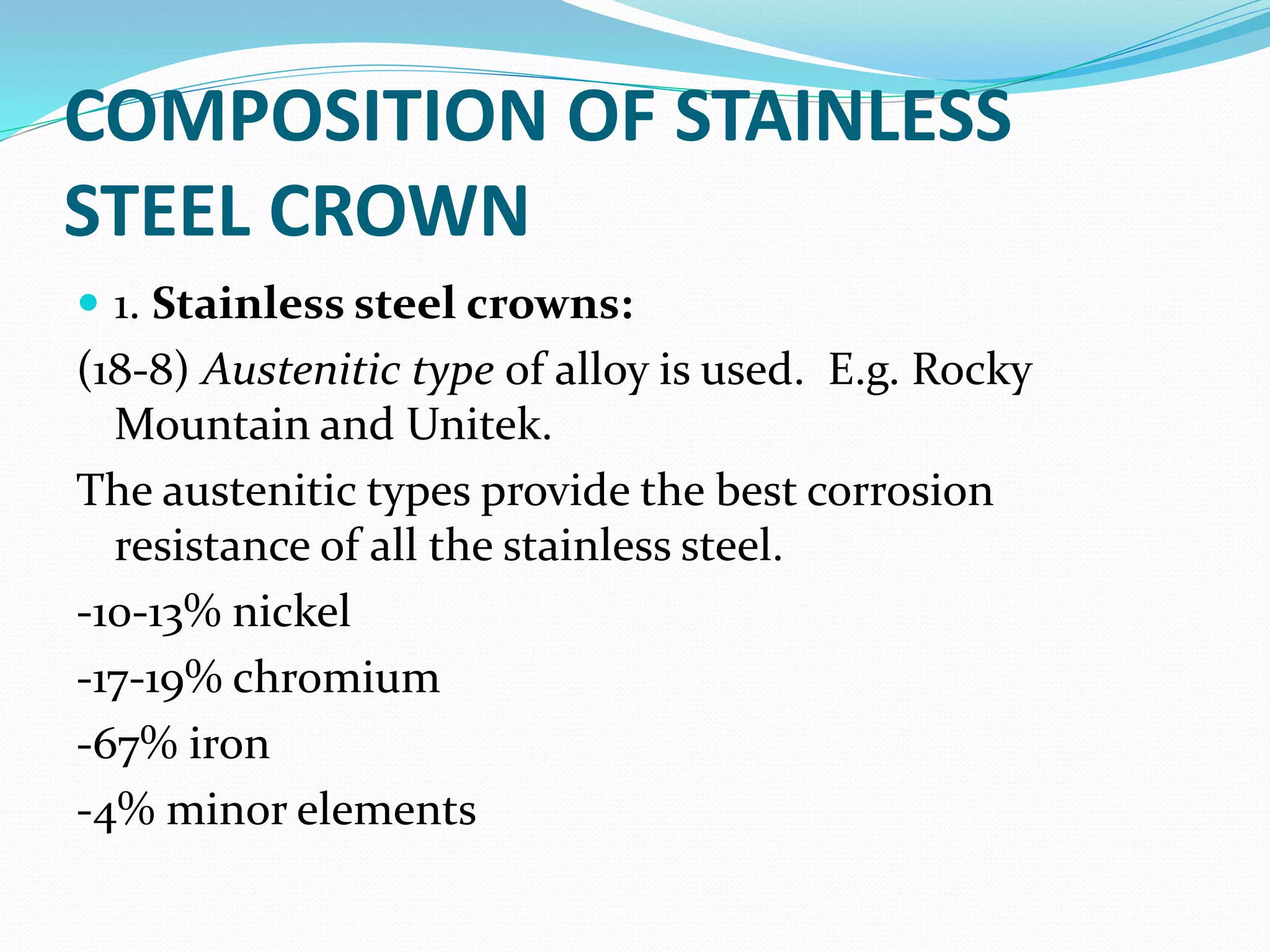 Stainless steel crowns | PPTX