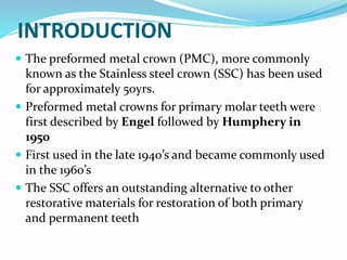 Stainless steel crowns | PPTX