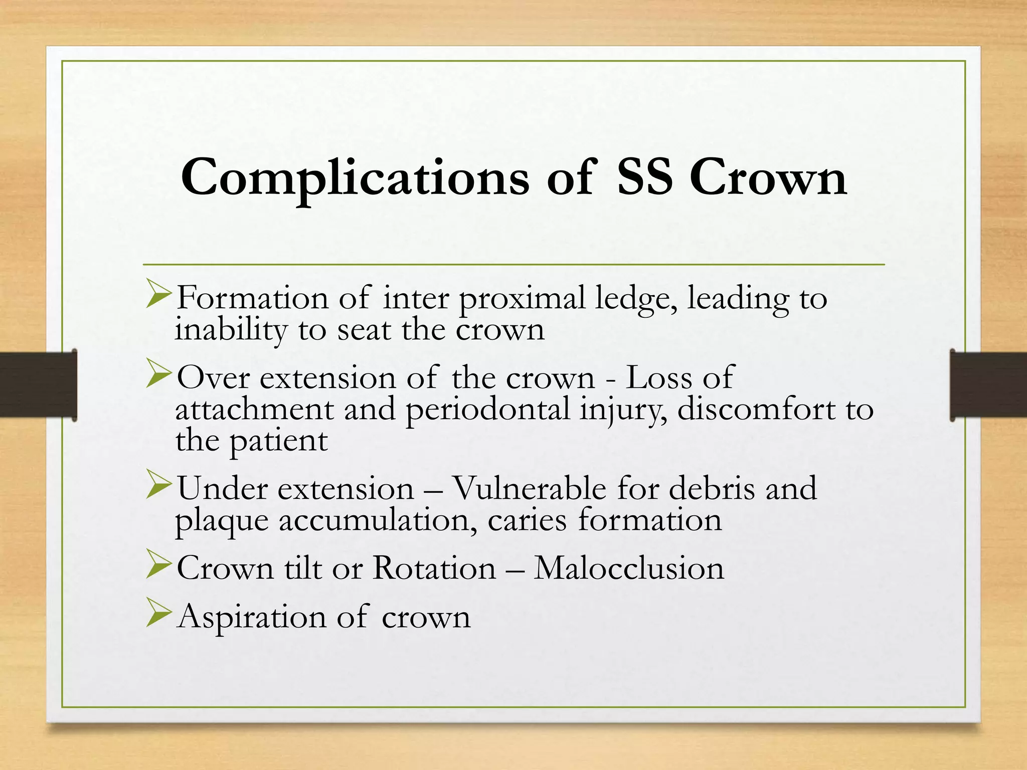 Stainless steel crowns | PPT