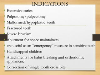 Stainless steel crowns | PPT