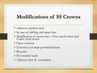 Stainless steel crowns | PPT