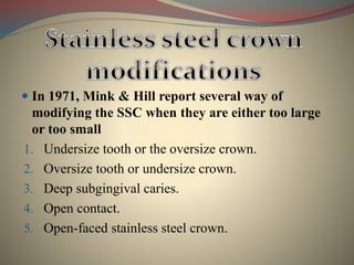 Stainless steel crowns | PPTX