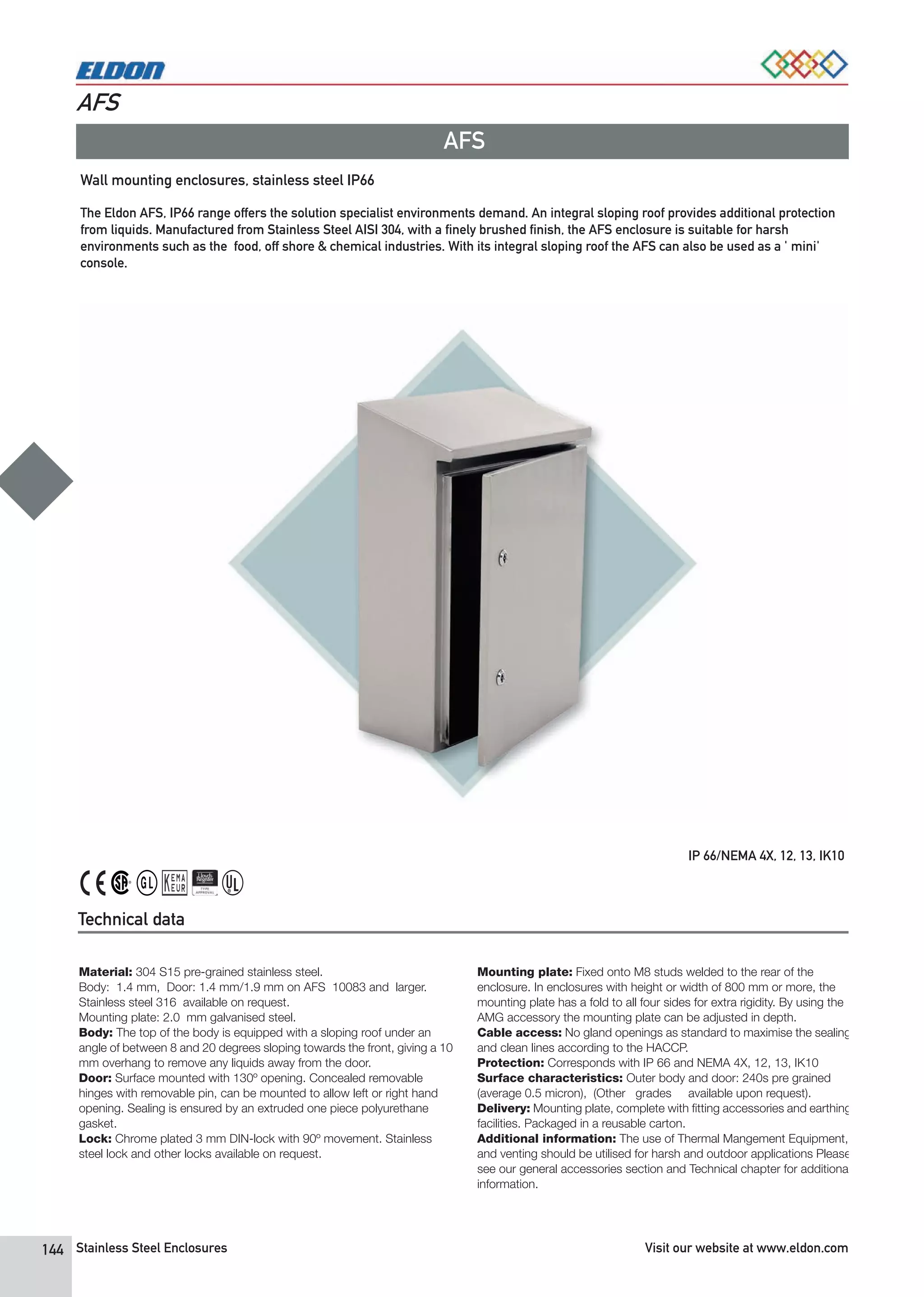 Stainless Steel Enclosures - Wall & Floor Mounted Electrical Enclosures ...