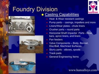 Stainless Steel Foundry | PPSX